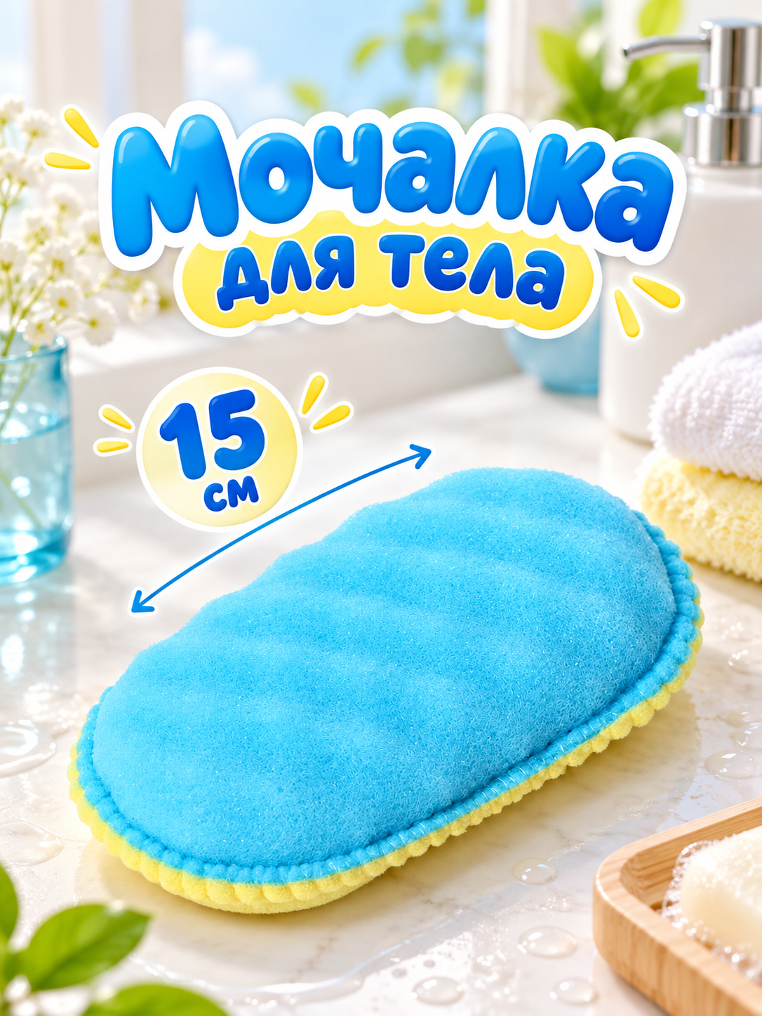 Губка банная Сима-ленд "Черепашки", фигурная, 15 см, цвет микс