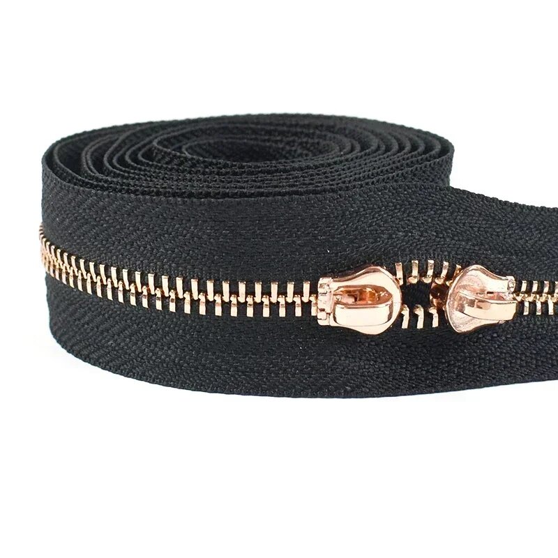 Металлические молнии Meetee RoseGold 1Y Zip 2Pcs Sliders