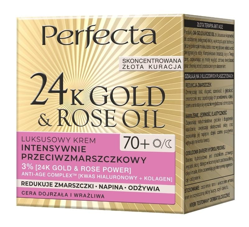 Крем для ухода за кожей Perfecta 24K Gold & Rose Oil, 50 мл