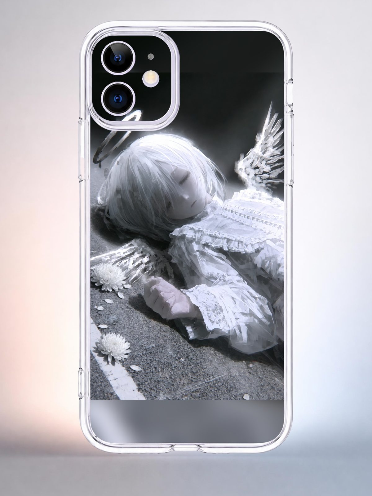Чехол iPhone 11 Ангел в Y2K Indie Sleaze