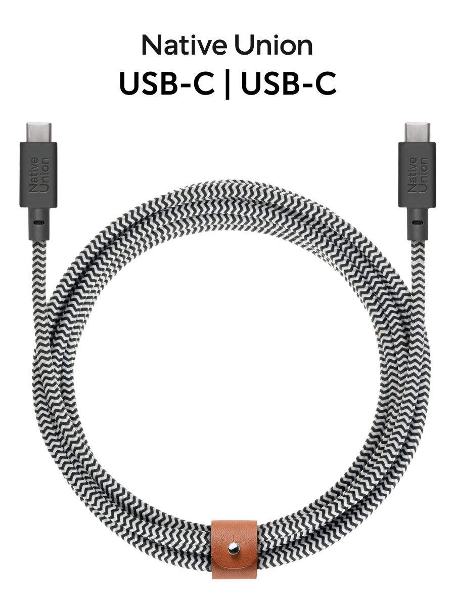 Кабель Native Union Belt Cable XL, USB-C/USB-C, 100W, 3 метра