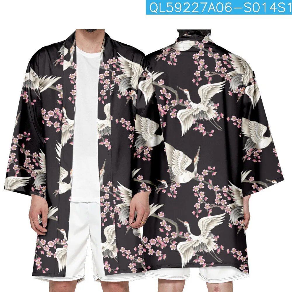 CEARPION Кардиган-кимоно полиэстер Черный, XXL, Kimono cardigan 32