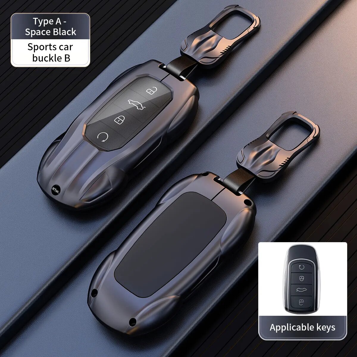 Чехол Для Автомобильного Ключа Chery Omoda 5 C5 S5 O5 Tiggo 7 8 Pro Max Jaecoo J7 J8 Black Buckle D