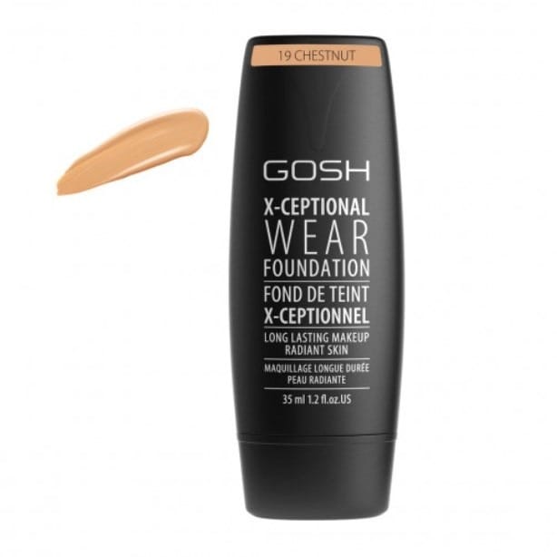Тональный крем Gosh X-Ceptional Wear Foundation Long Lasting Makeup, 19 Chestnut, 35 мл