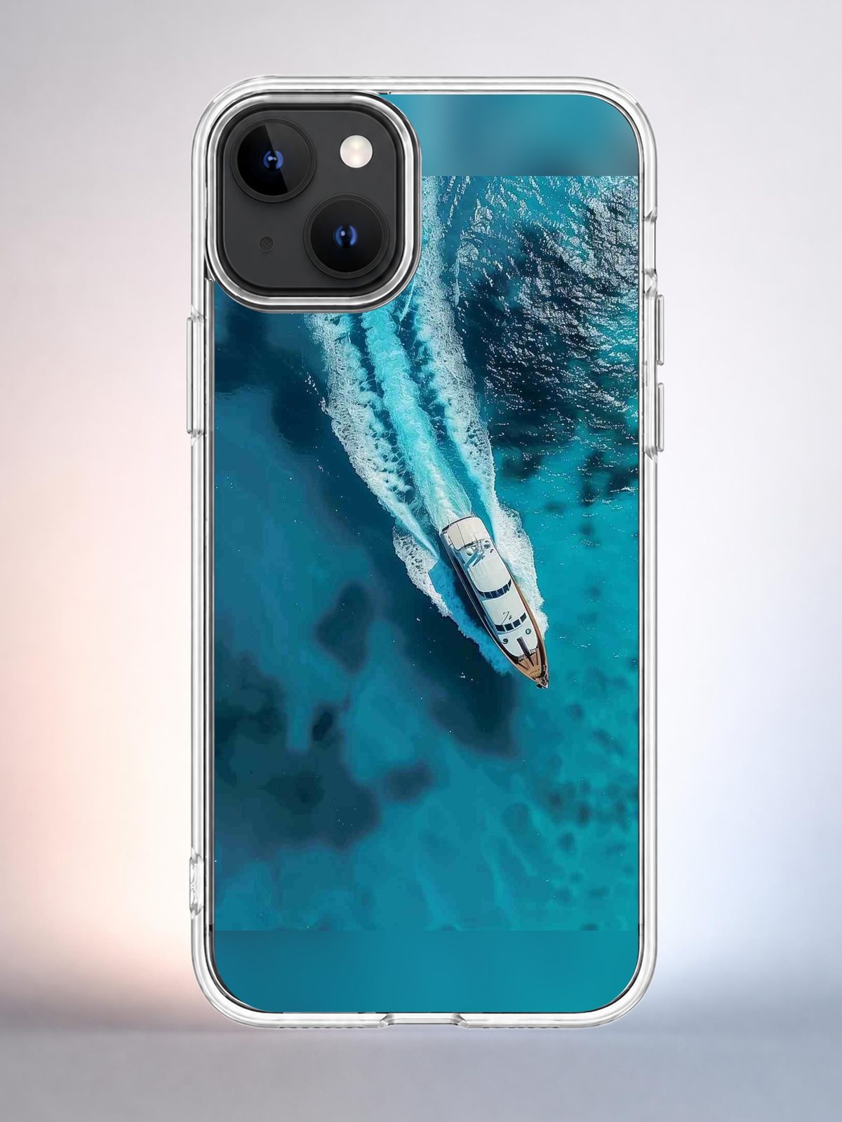 Силиконовый чехол на iphone 12 Яхта море