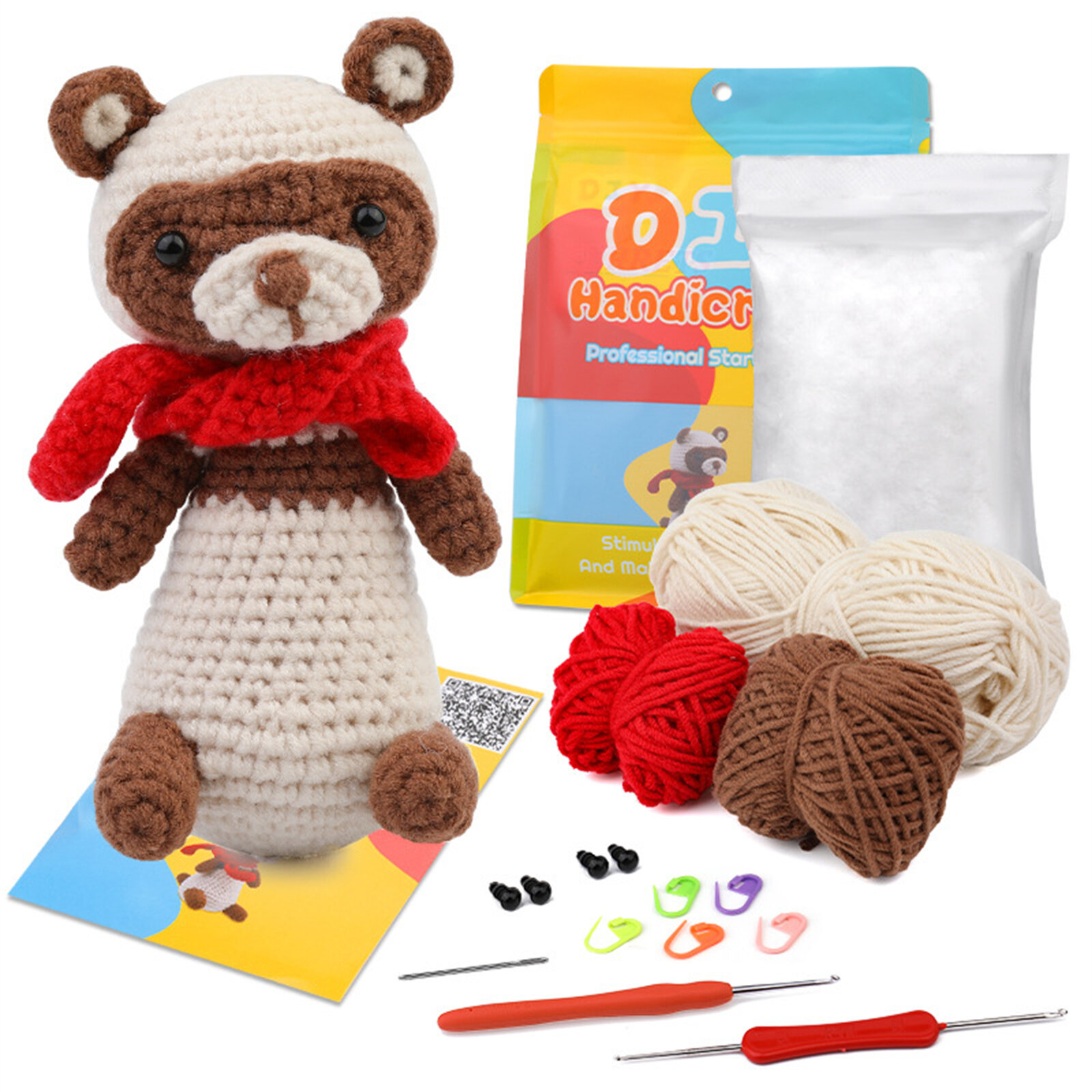 Наборы для вязания крючком животных, DIY набор для