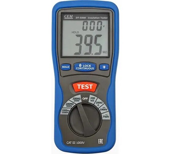 Цифровой тестер изоляции СЕМ DT-5500