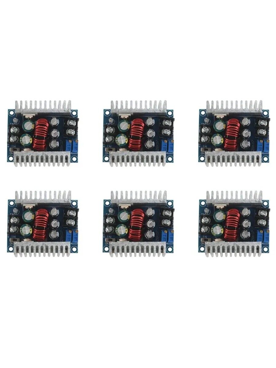 6X 300W 20A DC Buck Модуль постоянного тока Регулируемое понижающее напряжение преобразователя
