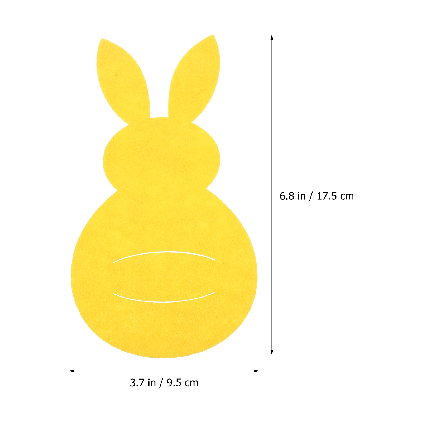 4 Пcs Котелок В Forme Бunny Для Приборов Праздничная Подарочная Упаковка 17.50X9.50X0.20Cm