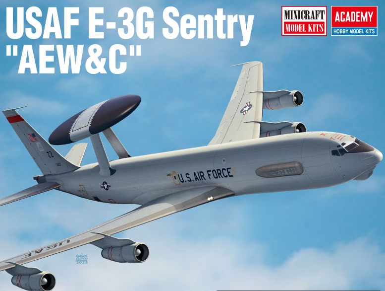 Сборная модель "Авиация USAF E-3G Sentry "AEW&C" (1:144), артикул 12629