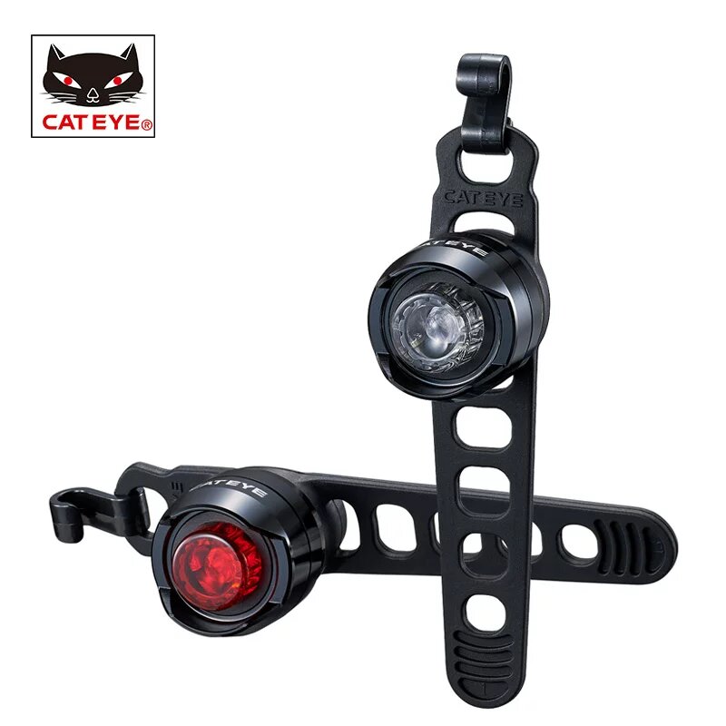 CATEYE SL-LD160 Перезаряжаемый комплект фонарей для велосипедов горного типа, черный набор для езды
