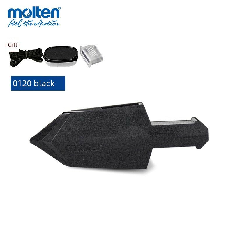 Профессиональный свисток Molten 0120 черный для баскетбола для тренеров и судей - прочный дизайн