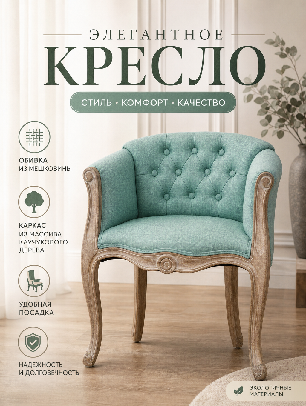 Американский пасторальный диван / старинный европейский диван