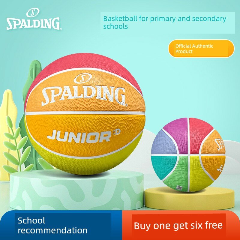 Баскетбол Spalding Crayola для юношей размер 5, спортивные принадлежности для детей и школьников, внутренние и внешние