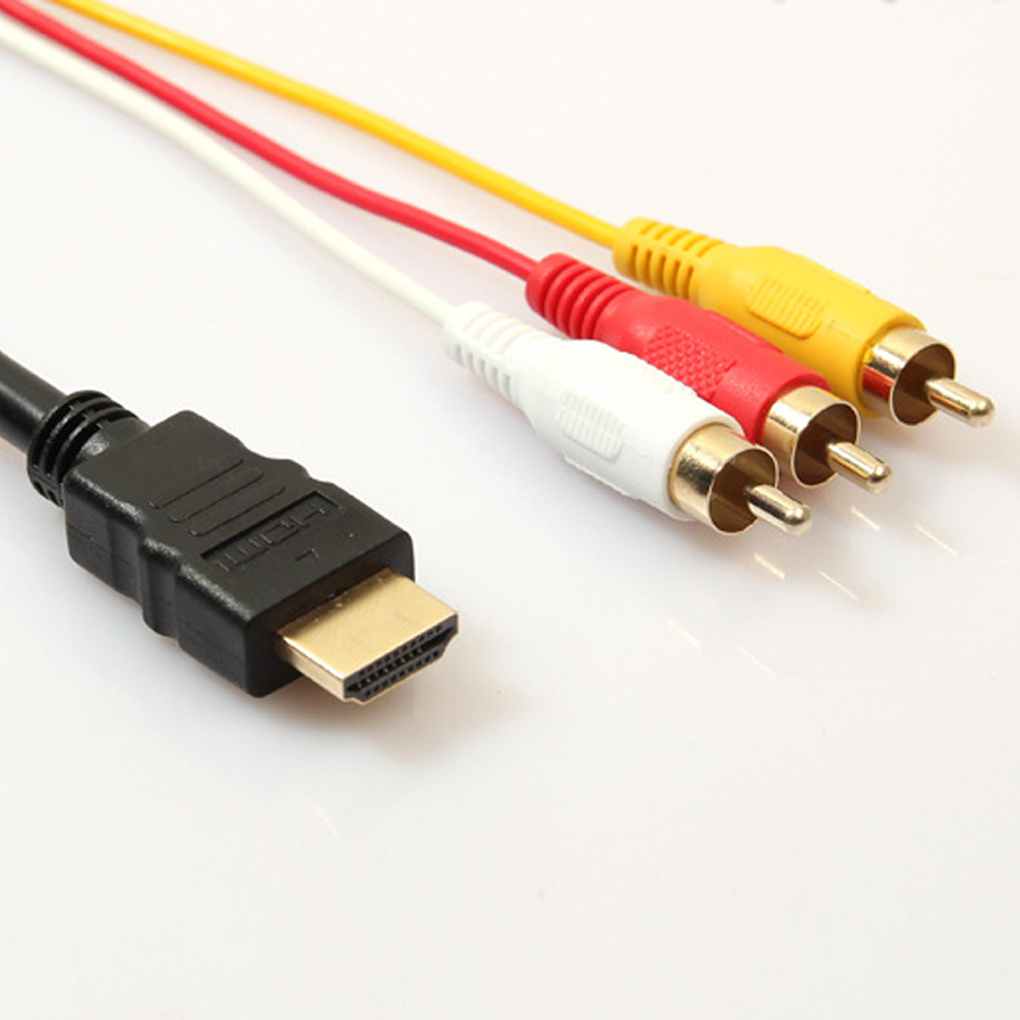 5 футов HDMI на 3 RCA Мужской Видео Аудио AV Компонентный Конвертер Адаптер Кабель Линия Аудио Линия
