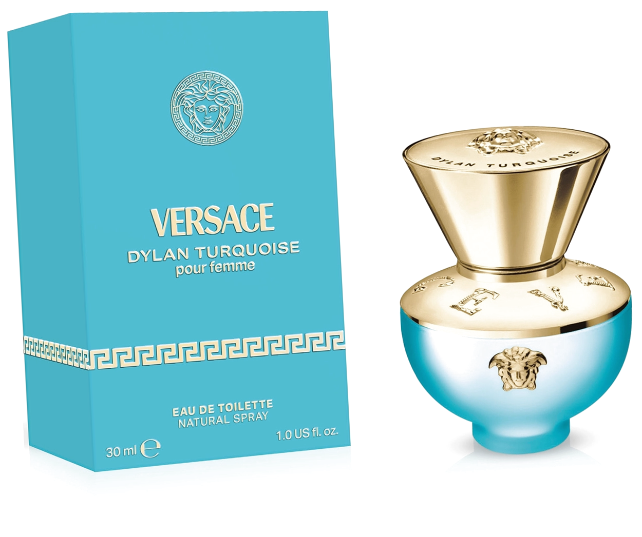 Versace Dylan Turquoise Pour Femme Eau De Toilette Lady 30 мл / Версаче Дилан Туркуаз