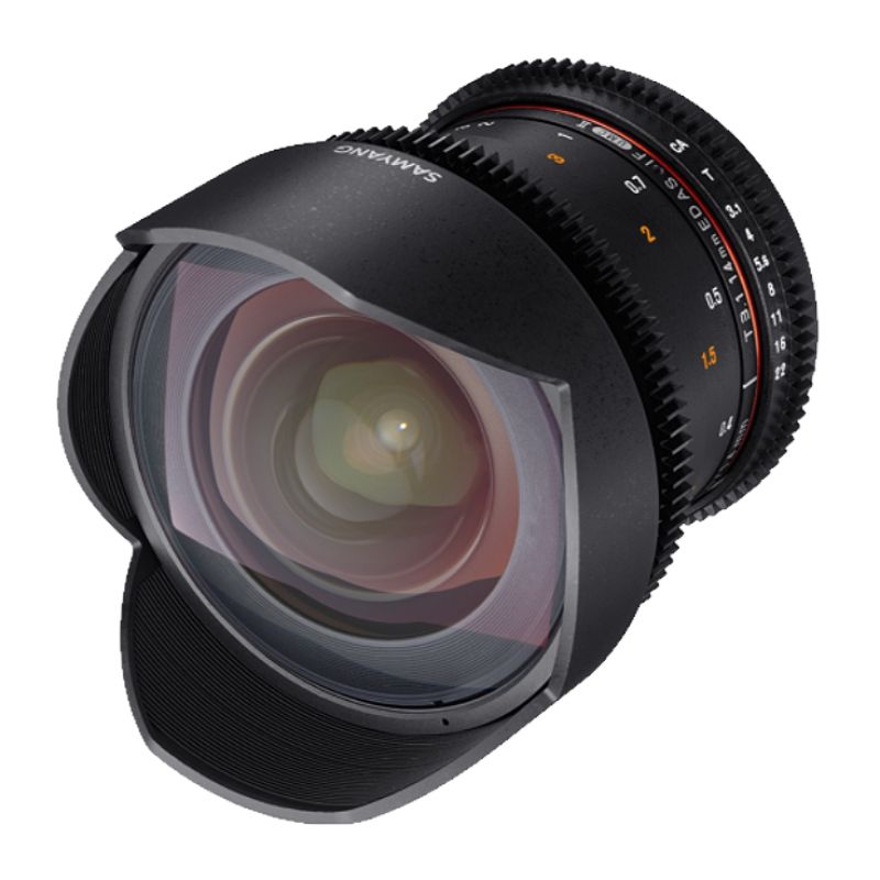 Объектив Samyang ED AS IF, для Canon EF-M, широкоугольный, 14мм, T3.1, видеосъемка