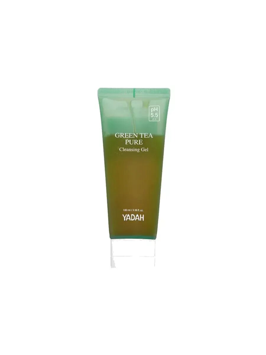 #гель для умывания c зеленым чаем YADAH GREEN TEA PURE Cleansing Gel 100 мл#