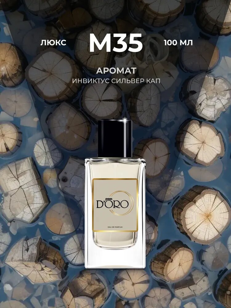 GAMMA D'ORO Парфюм мужской M35 серия люкс, парфюмерная вода духи Инвиктус Сильвер Кап, 100 мл