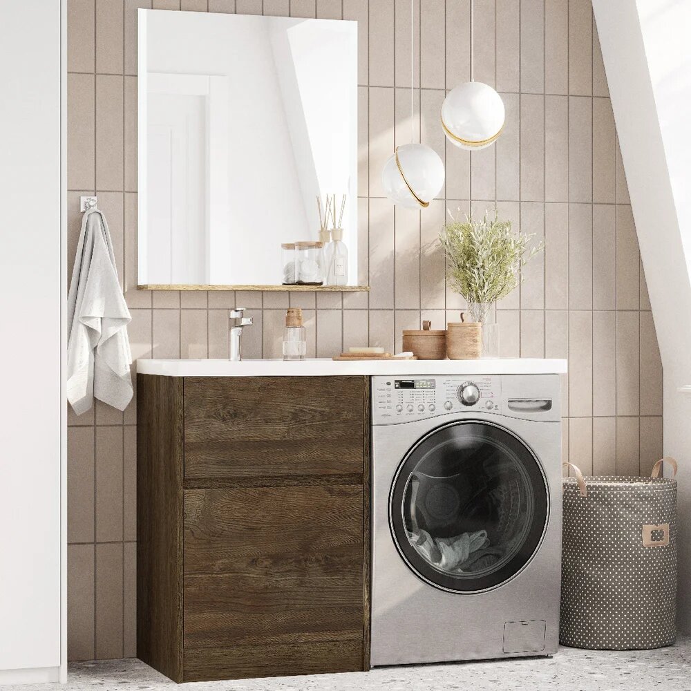 Мебель для ванной комнаты AQUATON Лондри 60 L, дуб кантри