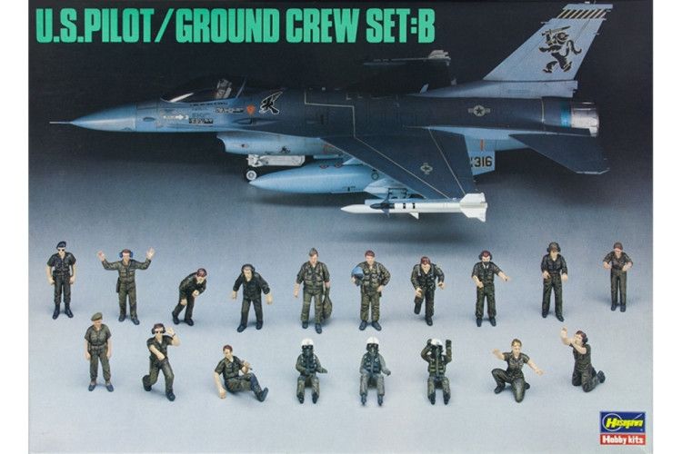 Набор фигур пилотов и наземных техников ВВС США (1/48) 36005 Hasegawa H-X48-5
