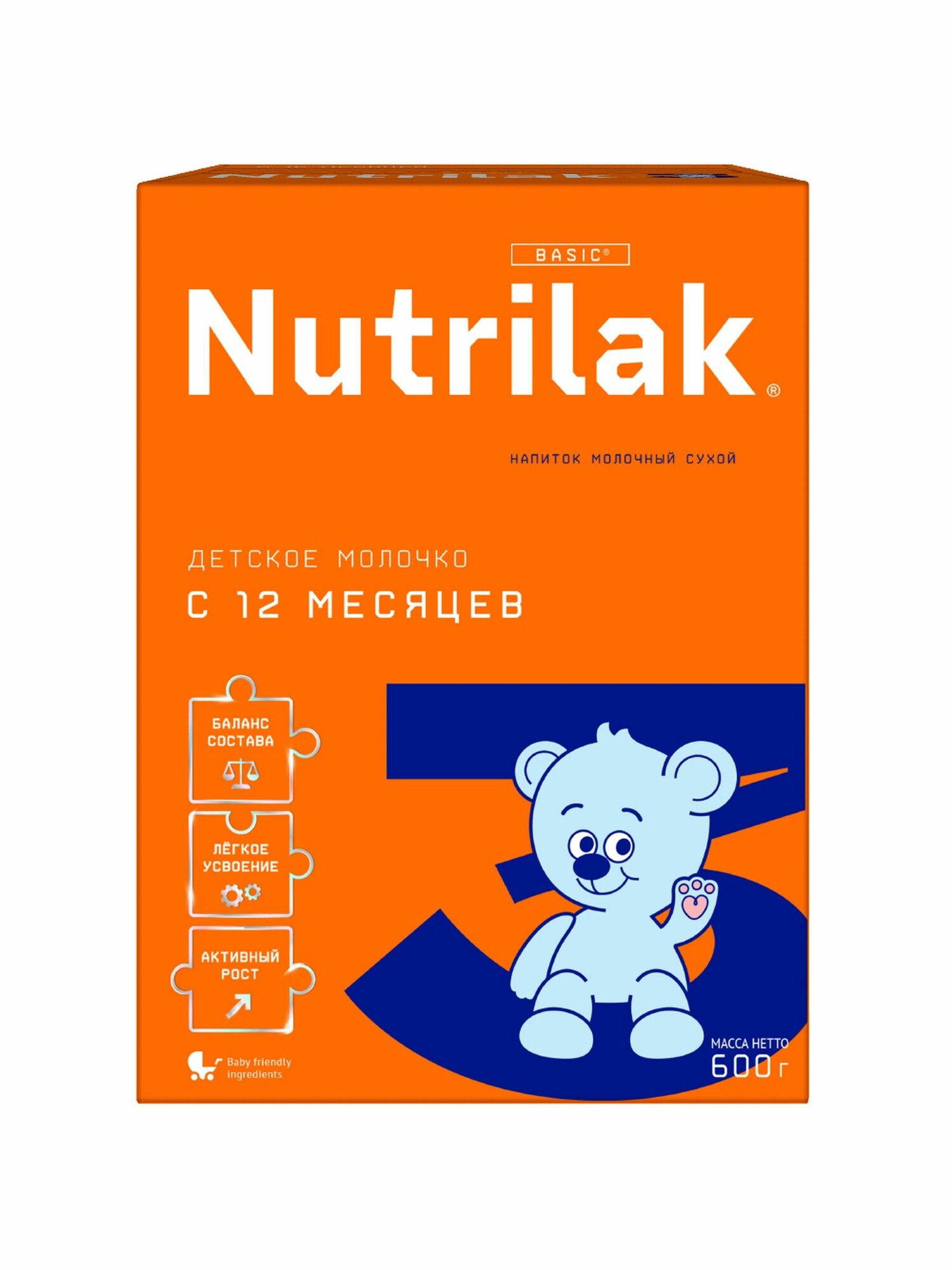 Nutrilak 3 Детское Молочко Напиток Сух Молочный 600,0
