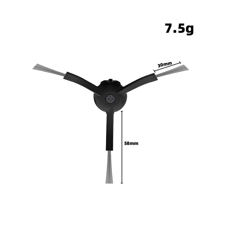 Черная боковая щетка для робота-пылесоса Roborock S7 MaxV Ultra G10S PRO
