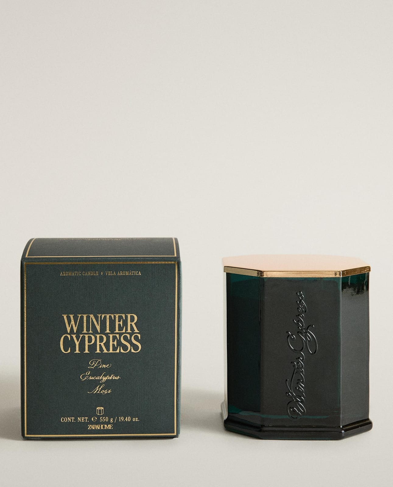 Свеча ZARA HOME Winter Cypress, виски, 12.5 x 10.5 x 10.5 см 9461/705/776-99