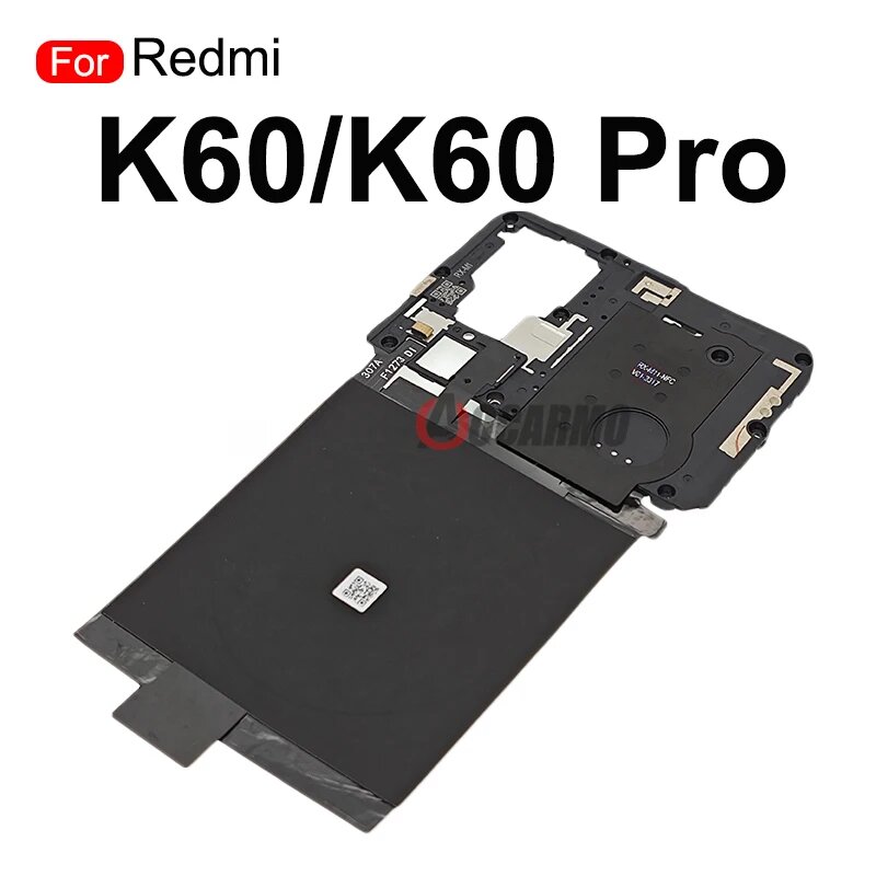 Aocarmo для Redmi K60 K60Pro Беспроводная зарядная катушка NFC Модуль гибкий кабель с крышкой материнской платы вспышка Гибкая Замена