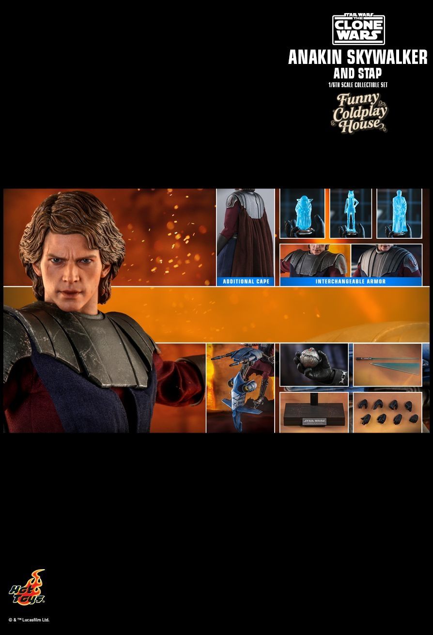 Игрушки Hot Toys STAR WARS: THE CLONE WARSANAKIN SKYWALKER AND STAP1/6TH SCALE COLLECTIBLE SET