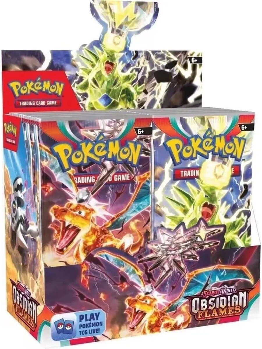 324 Шт Покемон карты коллекционные: Бустер Pokemon издания Obsidian Flames (на английском языке) (Оригинал)
