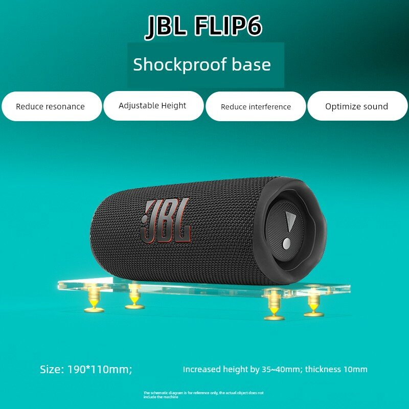 1шт. Основание с амортизацией для динамика JBL Flip 6 Flip 5 Flip 4, деревянная подставка для Bluetooth колонки