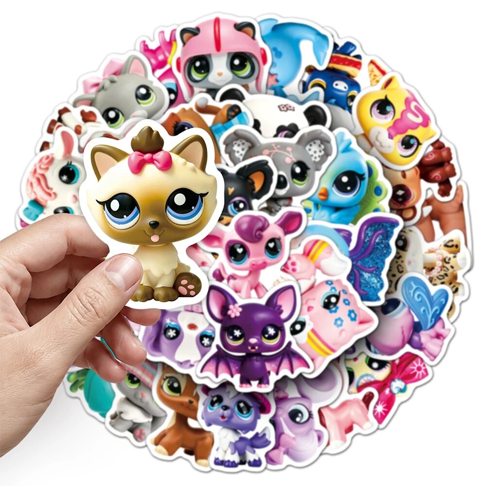Набор наклеек Littlest Pet Shop Random 50pcs