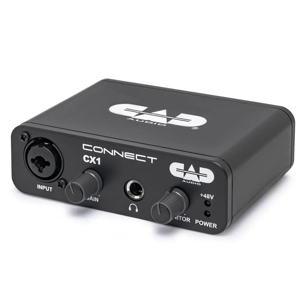 CAD Аудиоинтерфейс CX1 USB одноканальная звуковая карта для записи чёрный