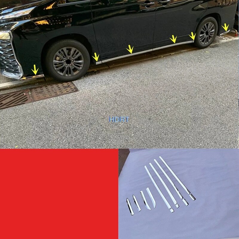 Боковая юбка для Toyota Voxy/Noah 90 (2022+), 12шт, цвет: 12pcs