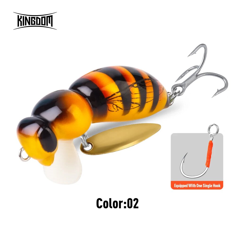 Kingdom Wasp Minnow Приманка для рыбалки 35mm 3.9g Floating, 6515-02