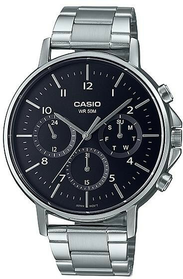 Наручные часы CASIO Collection, серебристый/черный — фото 1