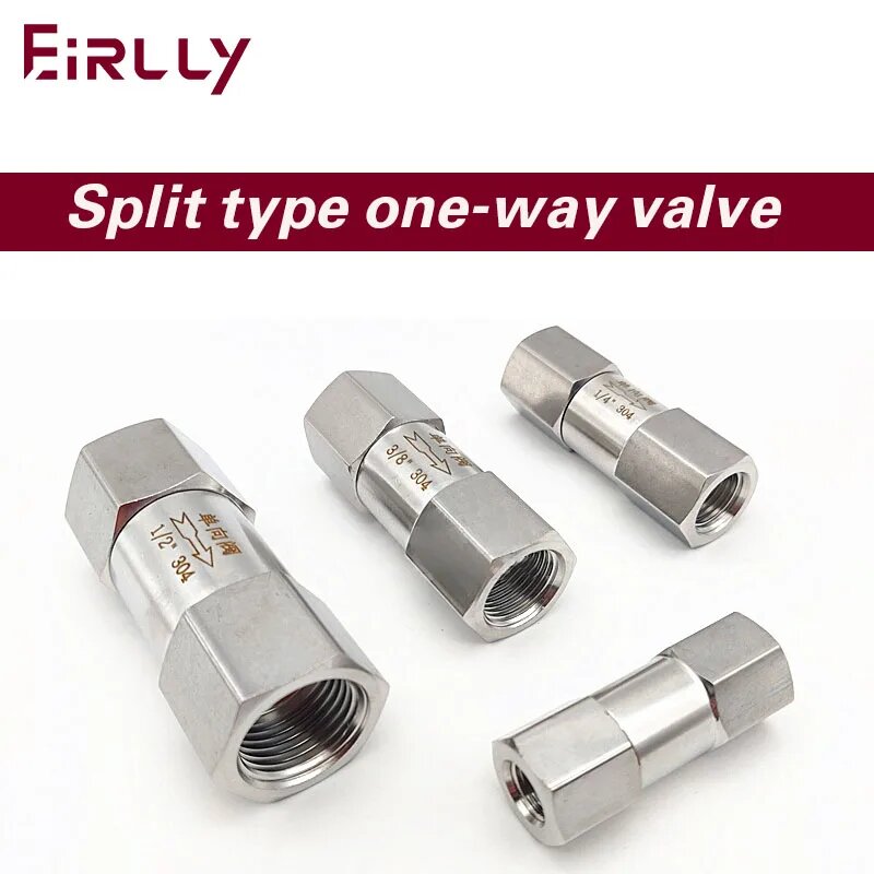 Обратный клапан EIRLLY из нержавеющей стали 304 1/4", SS304