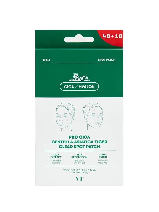 Локальные патчи для лица VT Centella asiatica tiger clear spot patch