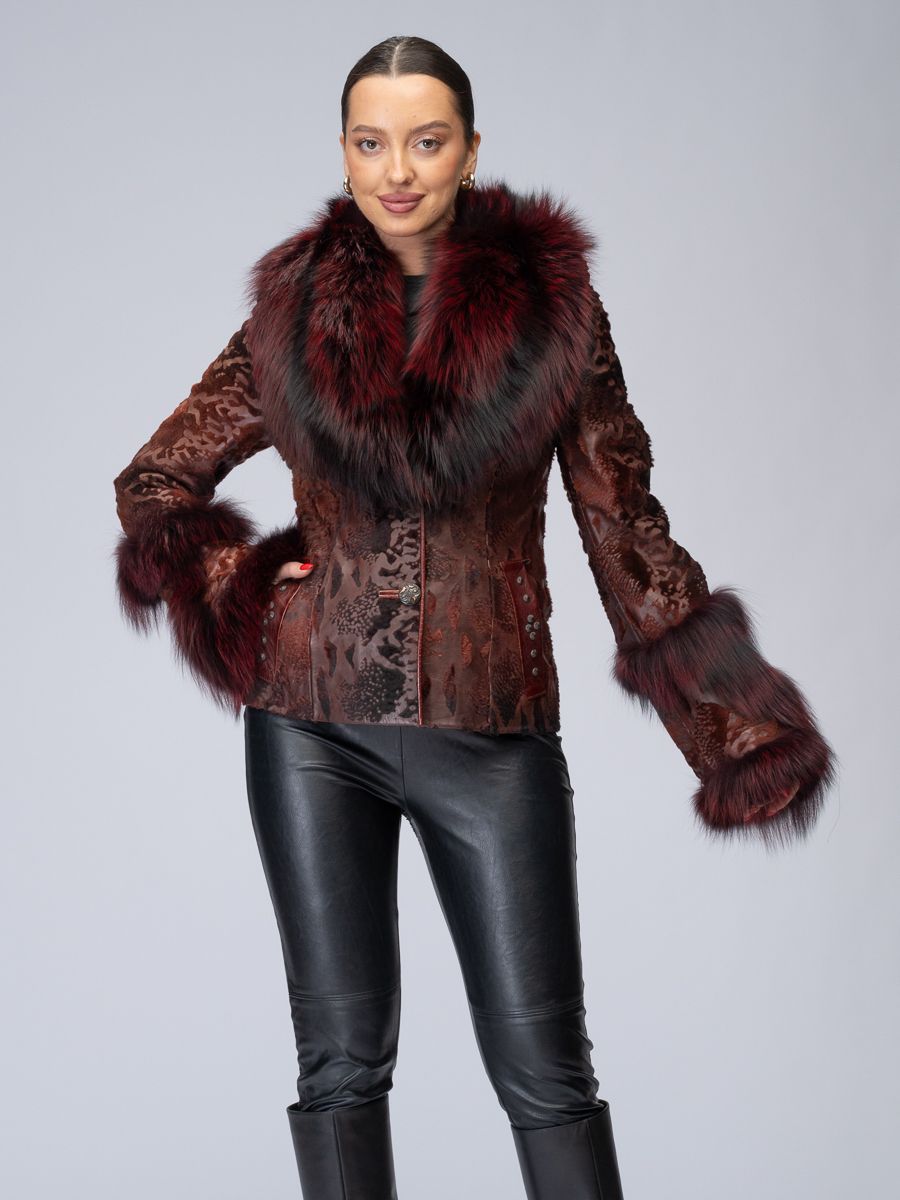 Куртка кожаная Panafics furs Базовая коллекция