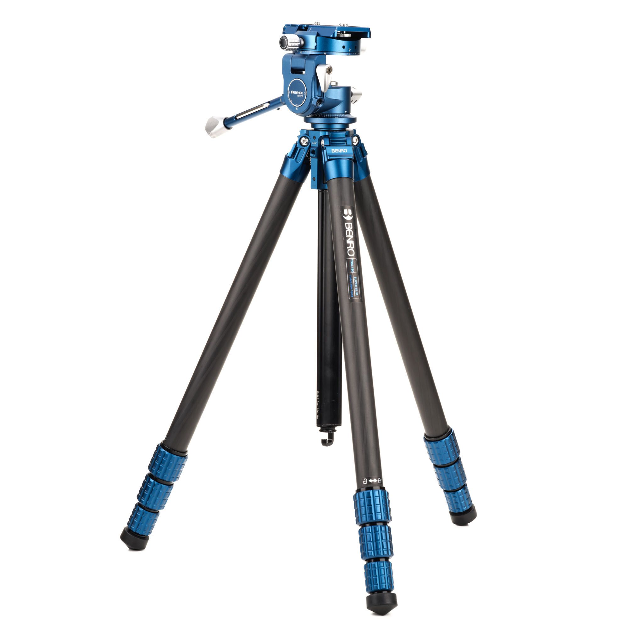 Benro TSSL18CPHVF3 штатив Super Slim карбоновый с универсальной головой для фото и видео/ Arca/501PL