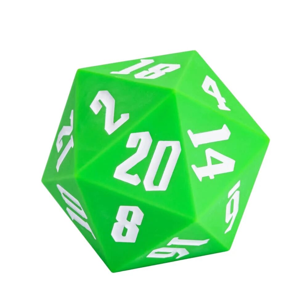 55 мм силиконовые D20 кости Зеленый, green
