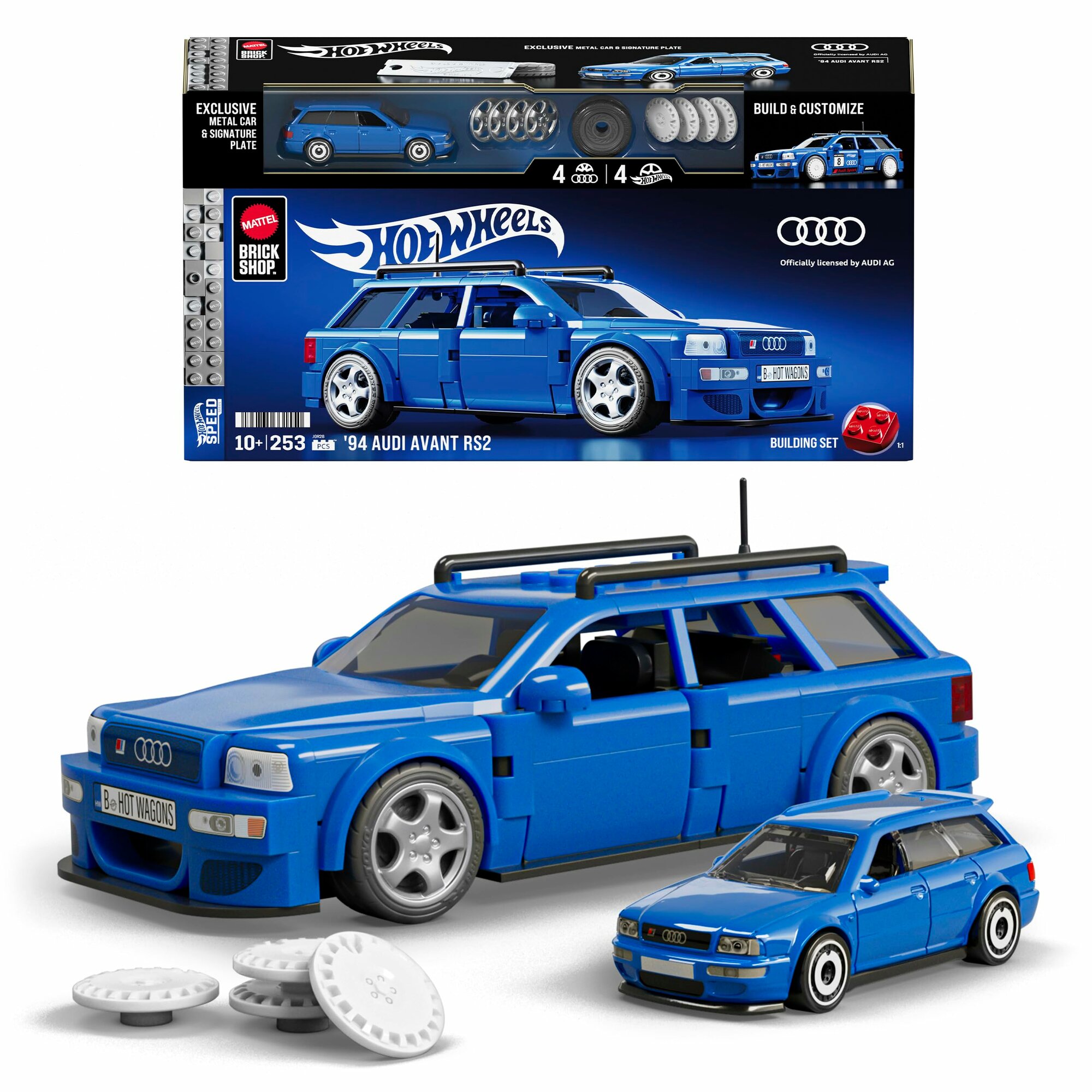 Конструктор Mattel Brick Shop Hot Wheels Speed Audi, JGR28