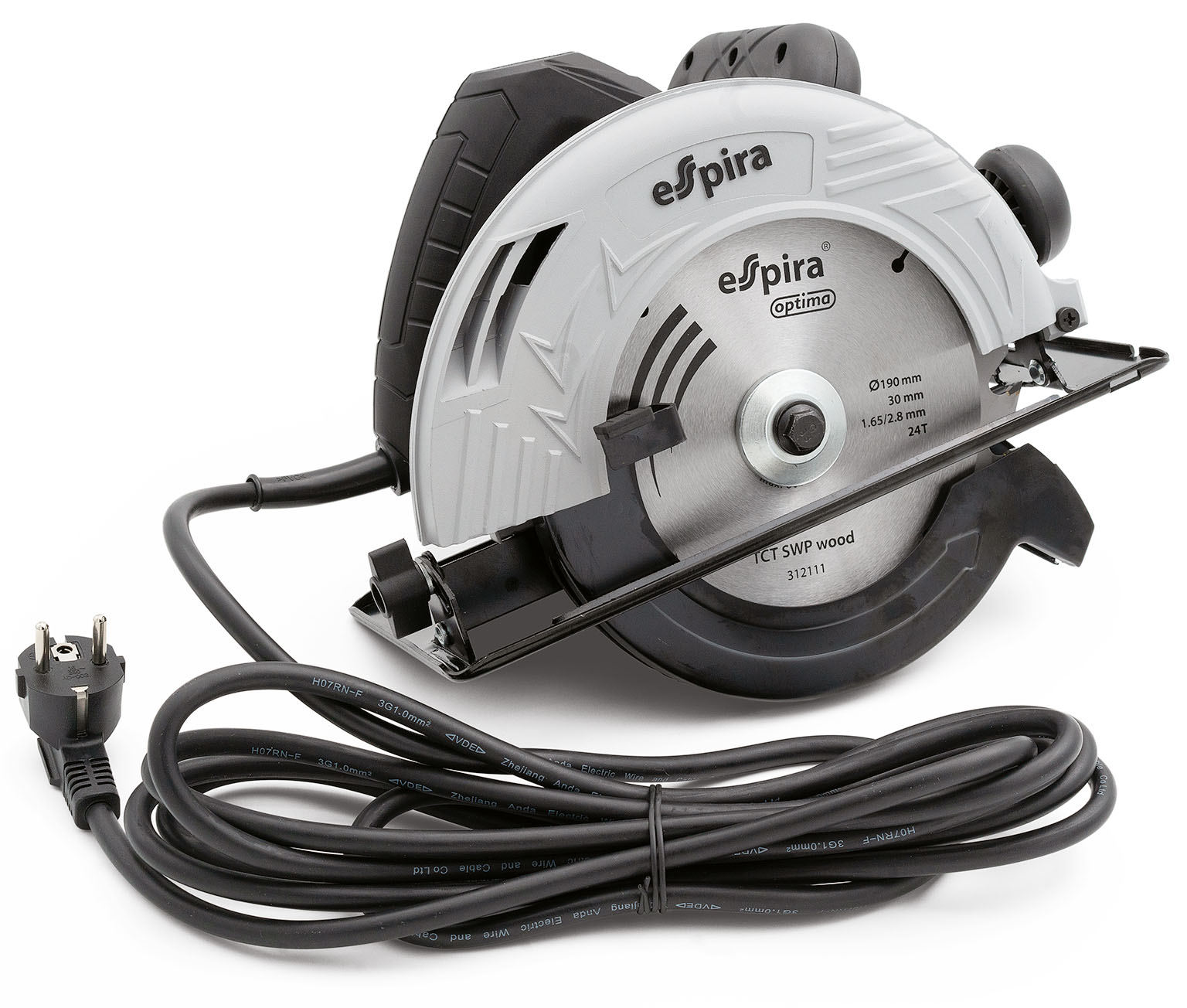 Пила дисковая сетевая Espira CSI-190A, 1250 Вт