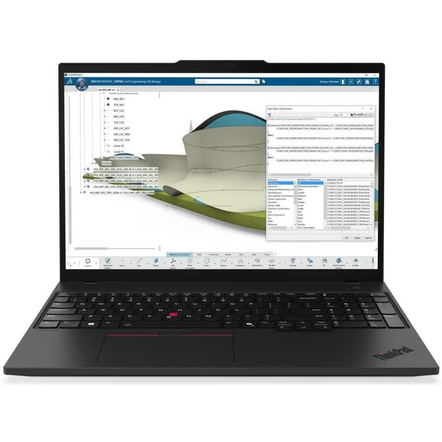 Ноутбук Lenovo ThinkPad P16s Gen 4 16" (3840x2400) OLED, AMD Ryzen AI 7 350, 32GB DDR5, 1TB SSD, AMD Radeon, Без ОС, black (21QSS16N00)