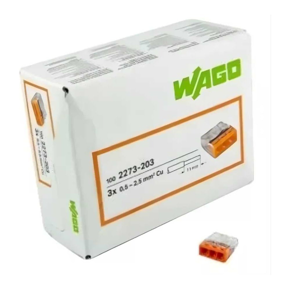 Клемма WAGO 2273-203 100 шт. 2666 WAGO.2273-203