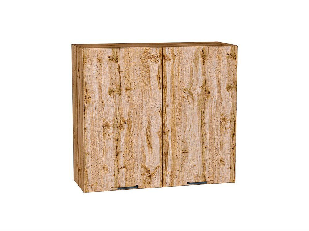 VVT Шкаф верхний с 2-мя дверцами Флэт Дуб Вотан, Wotan Oak 2S, 720, 800 В*Ш*Г 716*800*318, фасад ЛДСП Wotan Oak 2S, корпус Дуб Вотан Wotan Oak 2S