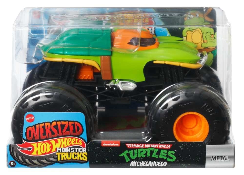 Игрушечная машинка Hot Wheels monster trucks michelangelo JDR08, масштаб 1:24