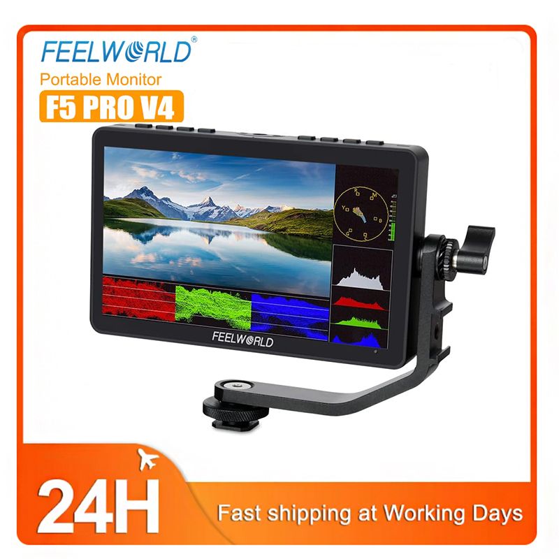 FEELWORLD F5 Pro V4 6-дюймовый сенсорный экран DSLR камеры Field Monitor с IPS 1920x1080 3D LUT 4K HDMI F970 Внешний комплект 5V Type-c