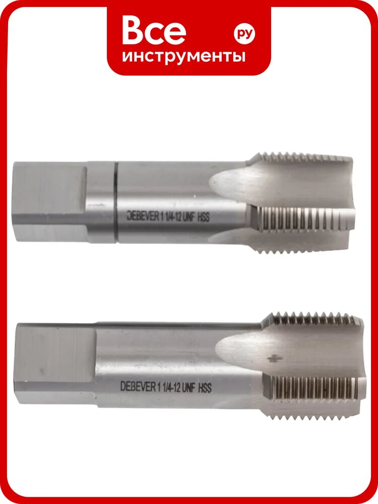 Комплект ручных метчиков Debever Machining Solutions UNF 1.1/4-12, HSS, DIN 351, ISO2 / 6H DB-35511412